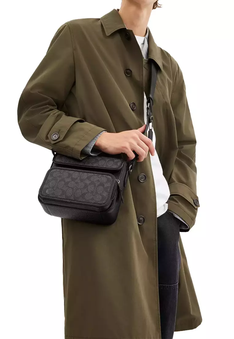 COACH Sullivan Flap Crossbody Bag In Signature Canvas CZ396 2026 | Buy ...