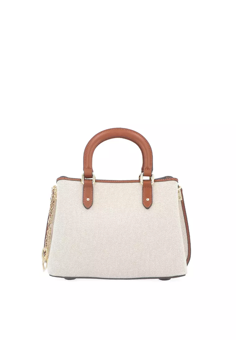 Buy Carlo Rino Nude Carlo Rino Blanca Top Handle Online | ZALORA Malaysia