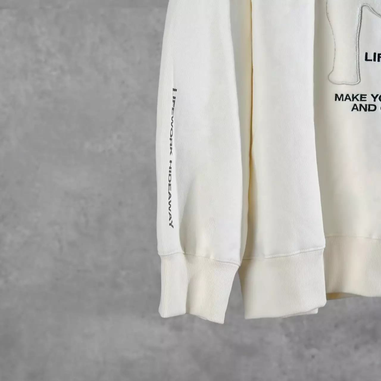 Jual LIFEWORK Sweater LIFE WORK BIG OUTLINE RADOG EMBROIDERY IVORY ...