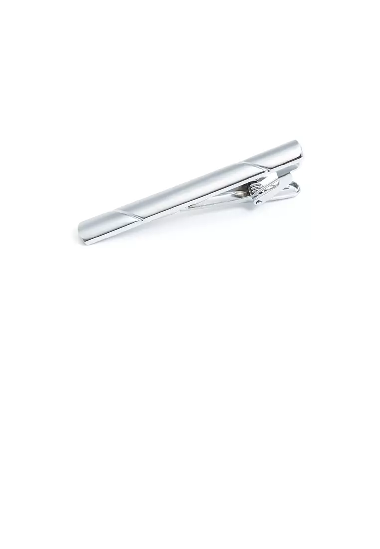 Buy SOEOES Fashion Simple Striped Geometric Rectangle Tie Clip 2025 ...