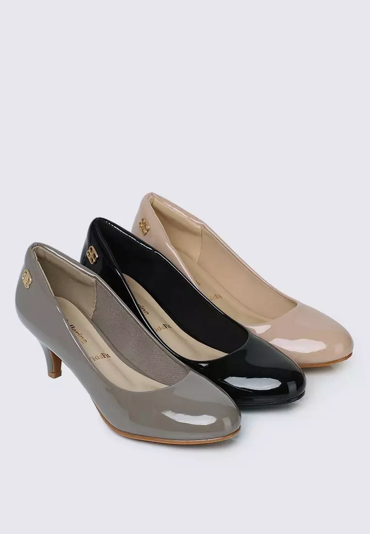 Buy My Ballerine Cindy WideFit Comfy Pumps In Taupe 2025 Online | ZALORA