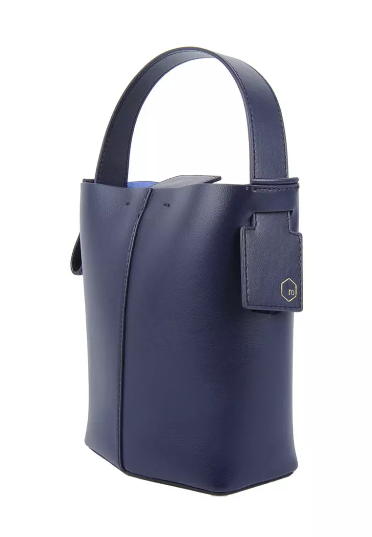 RO Bags RO Terranova Felucca Mini Top Handle Bucket Bag in Navy/Light ...