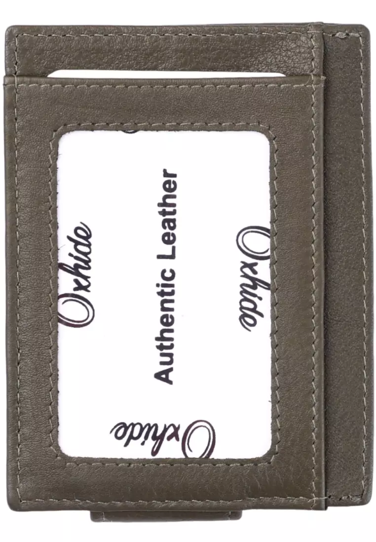 Buy Oxhide Money clip Wallet Men Slim-Cardholder -Bifold Thin Wallet ...