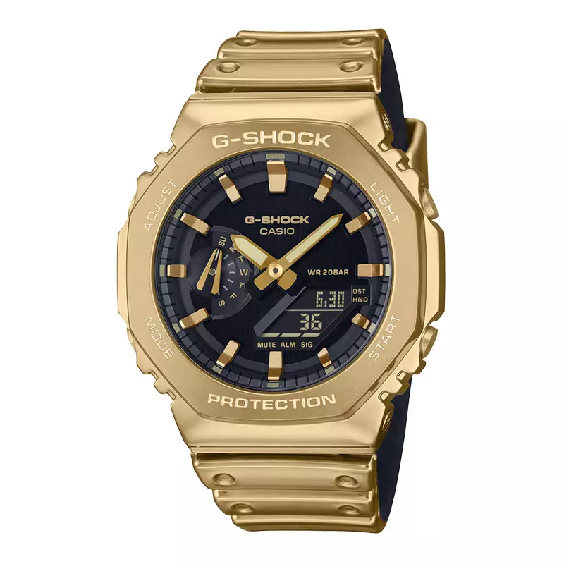 Jual Casio Jam Tangan Pria Casio G-Shock GM-2100YMG-9ADR CasiOak Fine ...