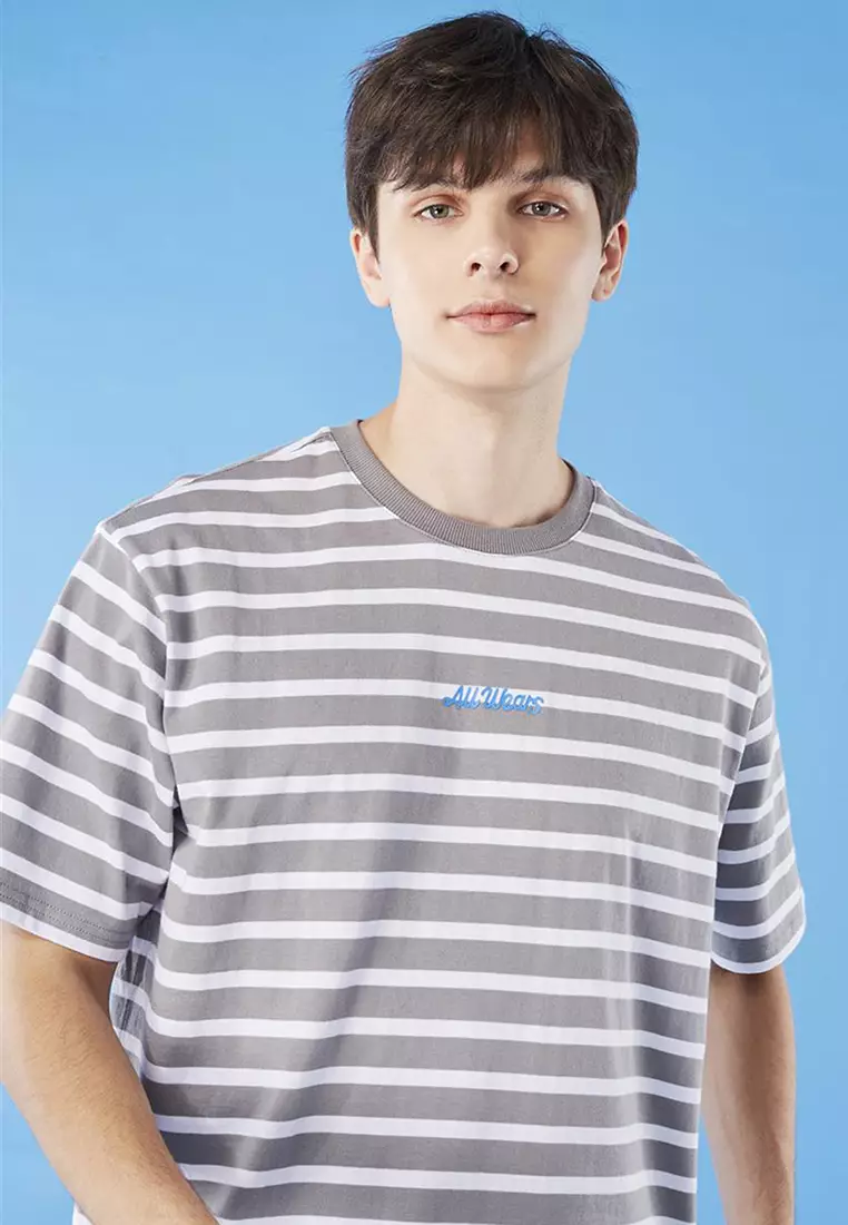 Buy Life8 All Wears Striped Logo Short Sleeves T Shirt 2024 Online Zalora