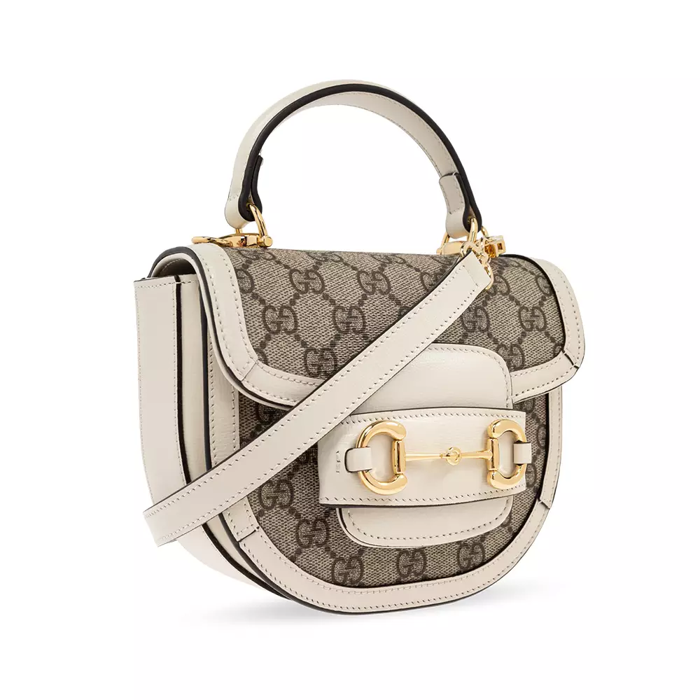 Jual Gucci Horsebit 1955 Mini Top Handle Bag Beige Ebony Cream Original ...