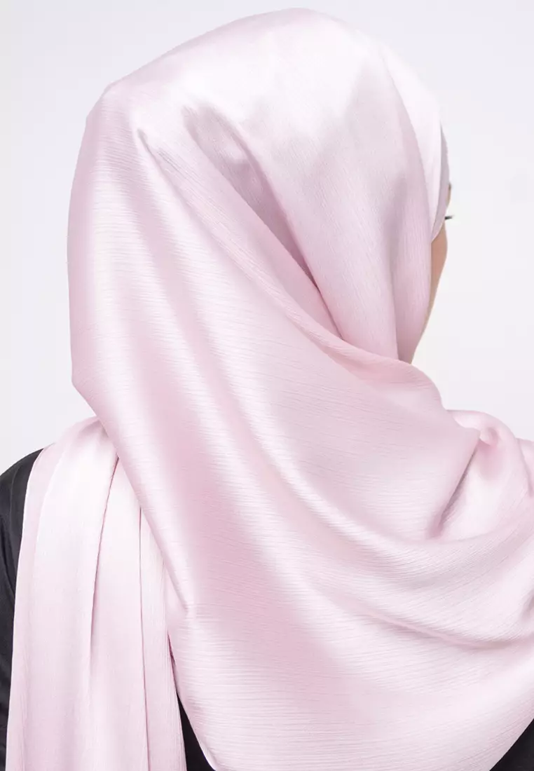 Jual DAW Project DH079 Kerudung Pashmina Pasmina Phasmina Crinkle Satin Silk Premium Shawl Silk ...