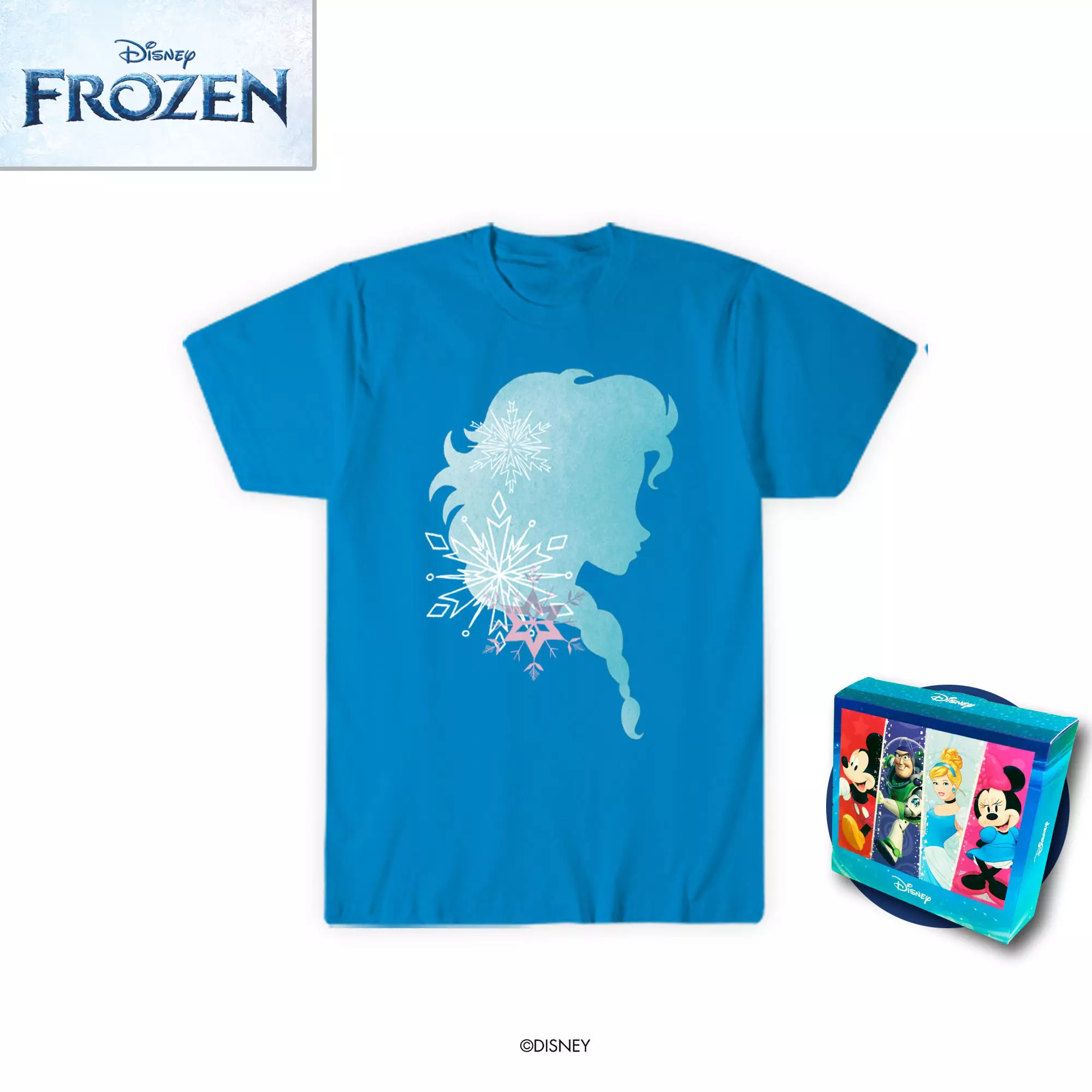 Jual Custom.id Disney Tshirt / Kaos Wanita Frozen Premium Cotton DFZ34 ...