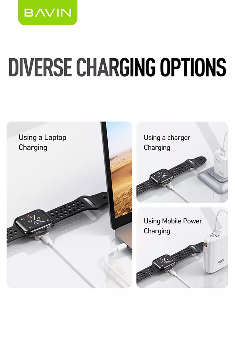 Buy BAVIN CB328 Mini Portable Magnetic Wireless Charger for Smart Watch ...