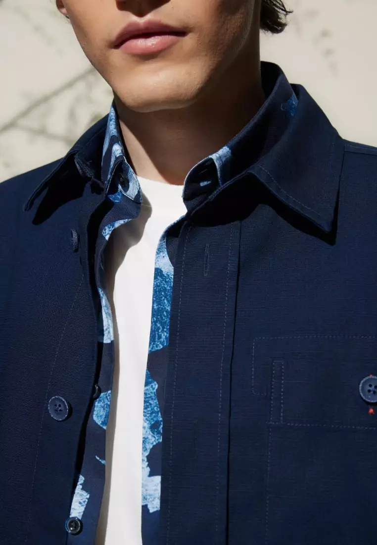 Buy G2000 G2000 Cotton Ribstop Relax Fit Overshirt Jacket 2026 Online ...
