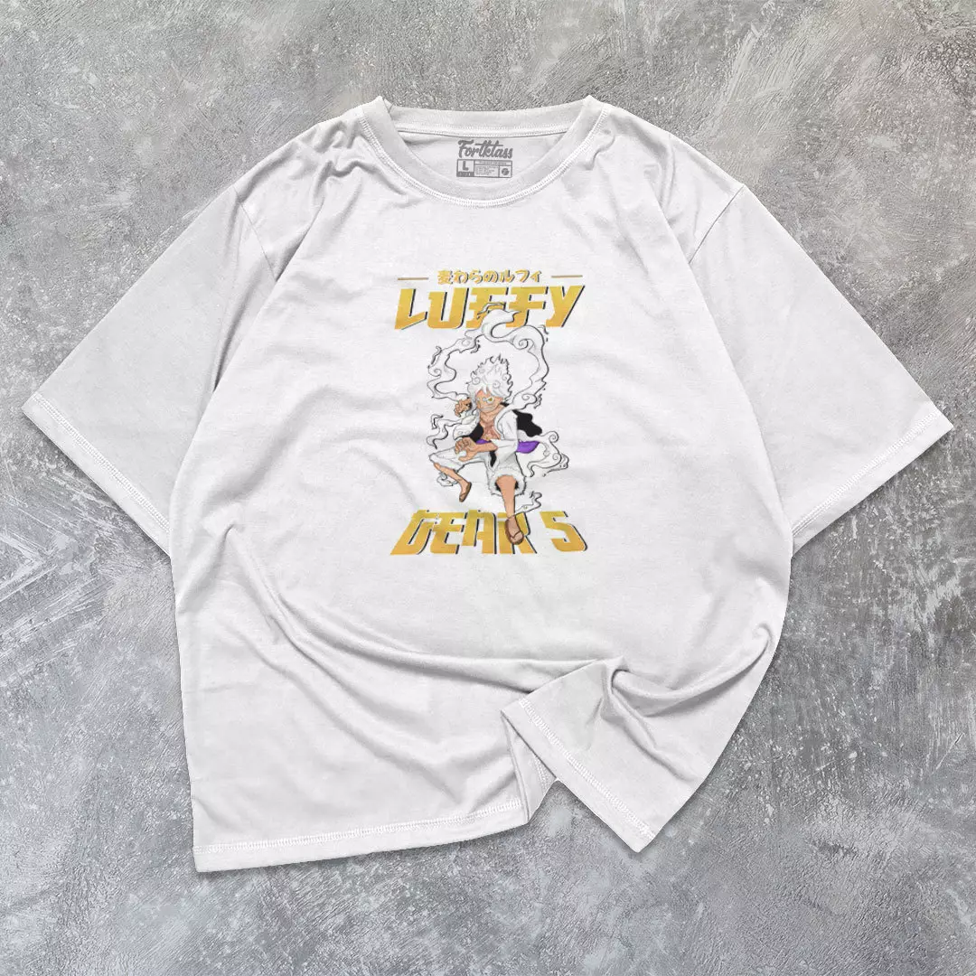 Jual Fortklass FortKlass Kaos GEAR LUFFY PUTIH Polos Oversize T-Shirt ...