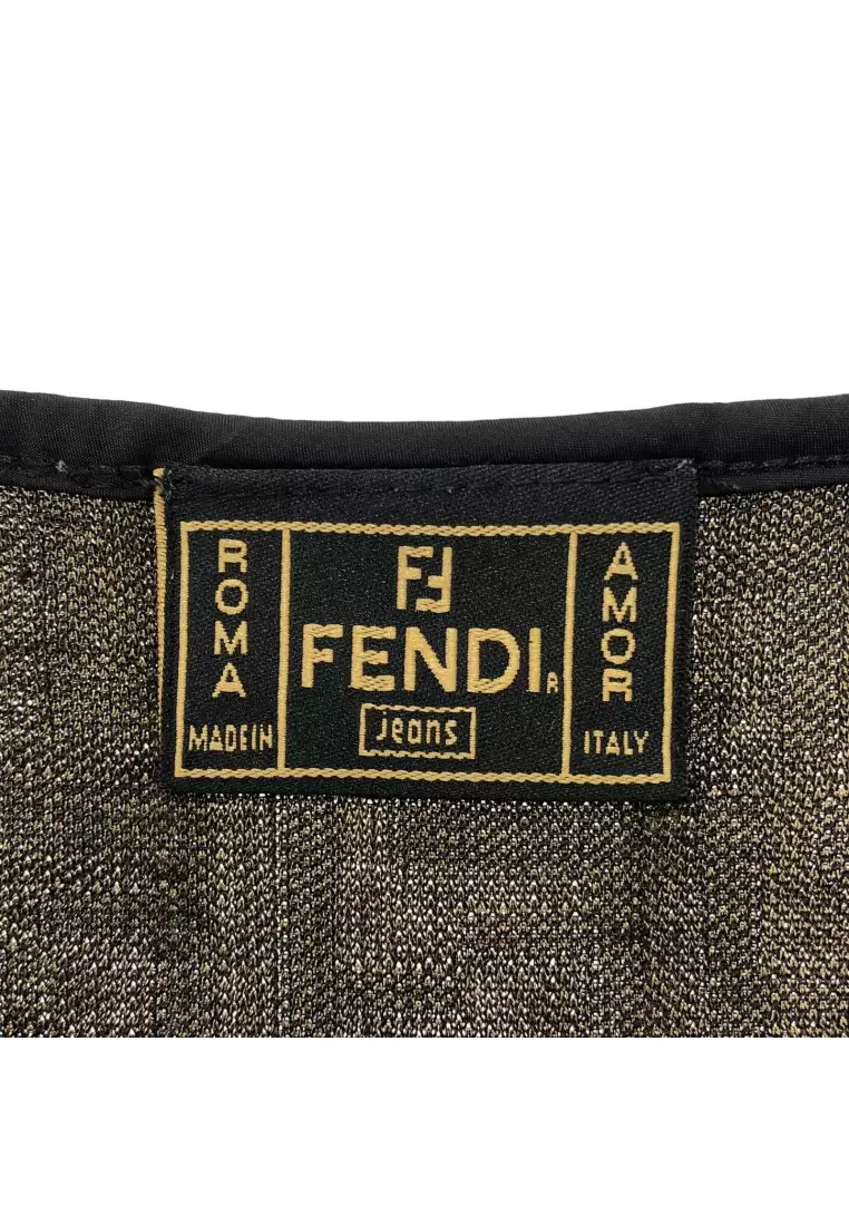 Buy Fendi Pre-Loved Fendi Tank top Tank top Brown 2025 Online | ZALORA