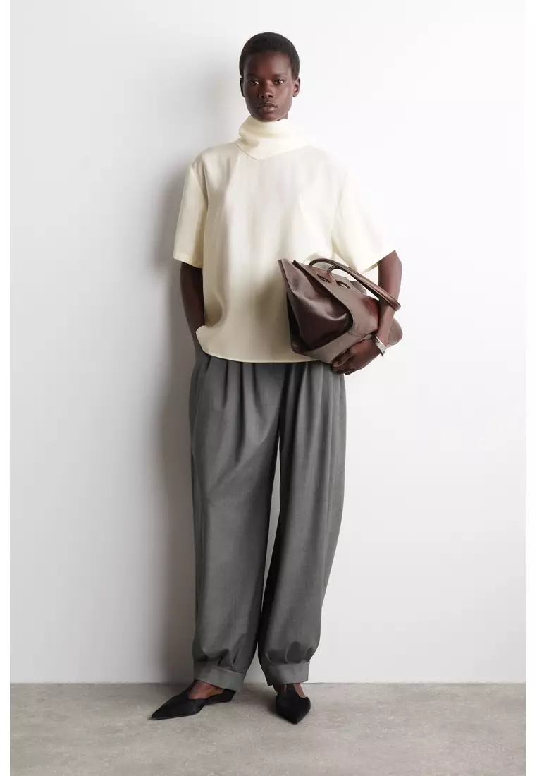 Buy COS DRAPED SCARF-DETAIL TOP 2026 Online | ZALORA