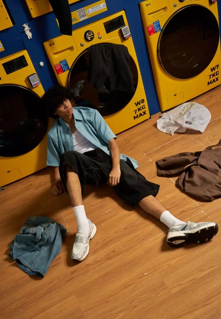 Jual Brodo BRODO - Sneakers Ace Neptune Loafers Silver Grey OWS ...