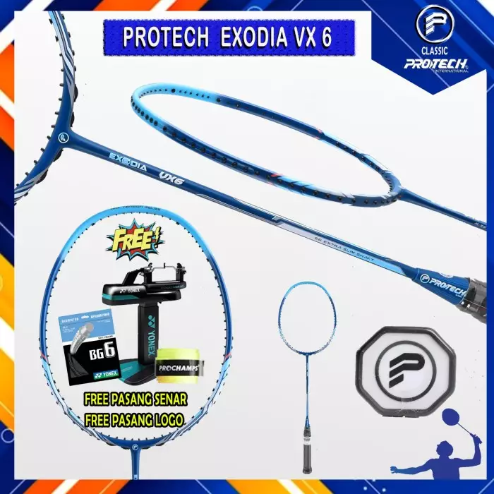 Jual PROCHAMP NEW RAKET BADMINTON PROTECH EXODIA VX6/VX 6 PROTECH CLASSIC BY PROTECH ...