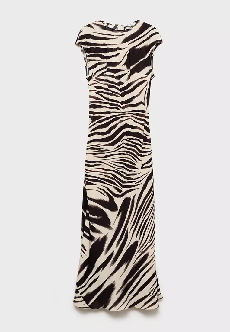 Buy Mango Zebra Print Midi Dress 2026 Online | ZALORA Philippines
