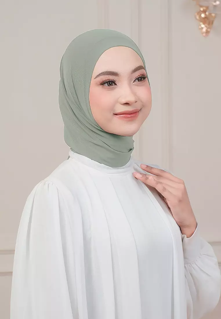 Jual Cantik Kerudung HIJAB INSTAN QIARA - MINT Original 2025 | ZALORA Indonesia