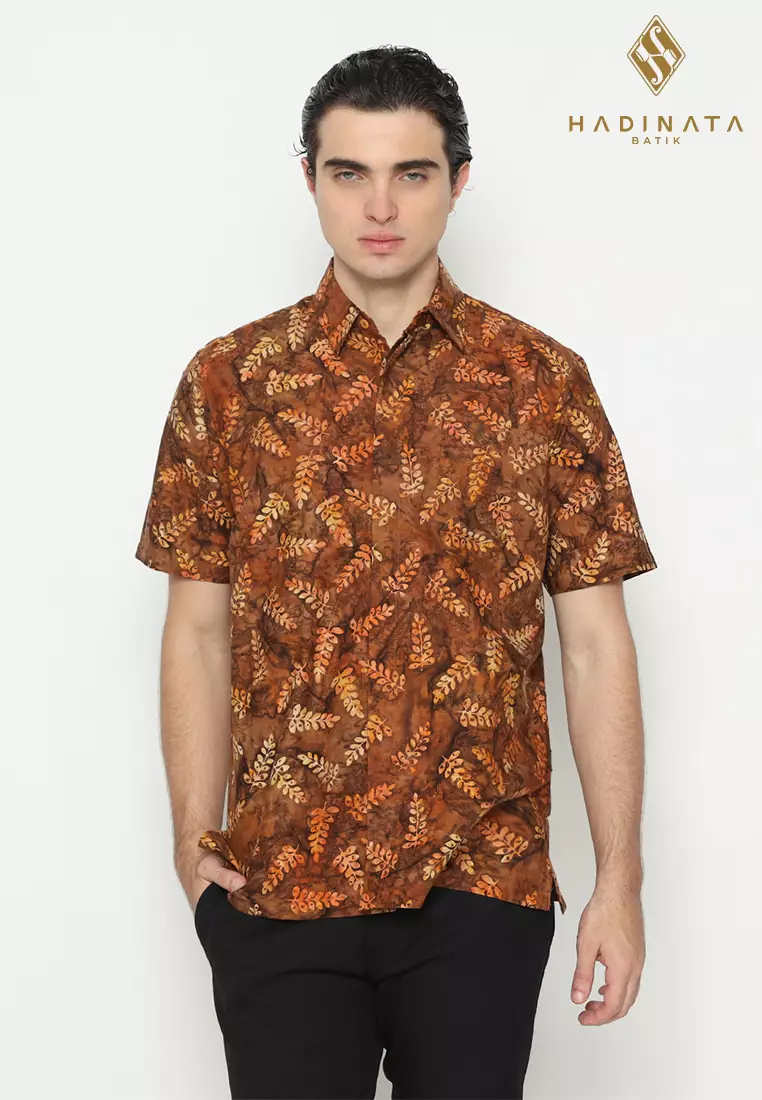 Jual Hadinata Batik Signature Hadinata Batik Pria Kemeja Pendek Cap ...