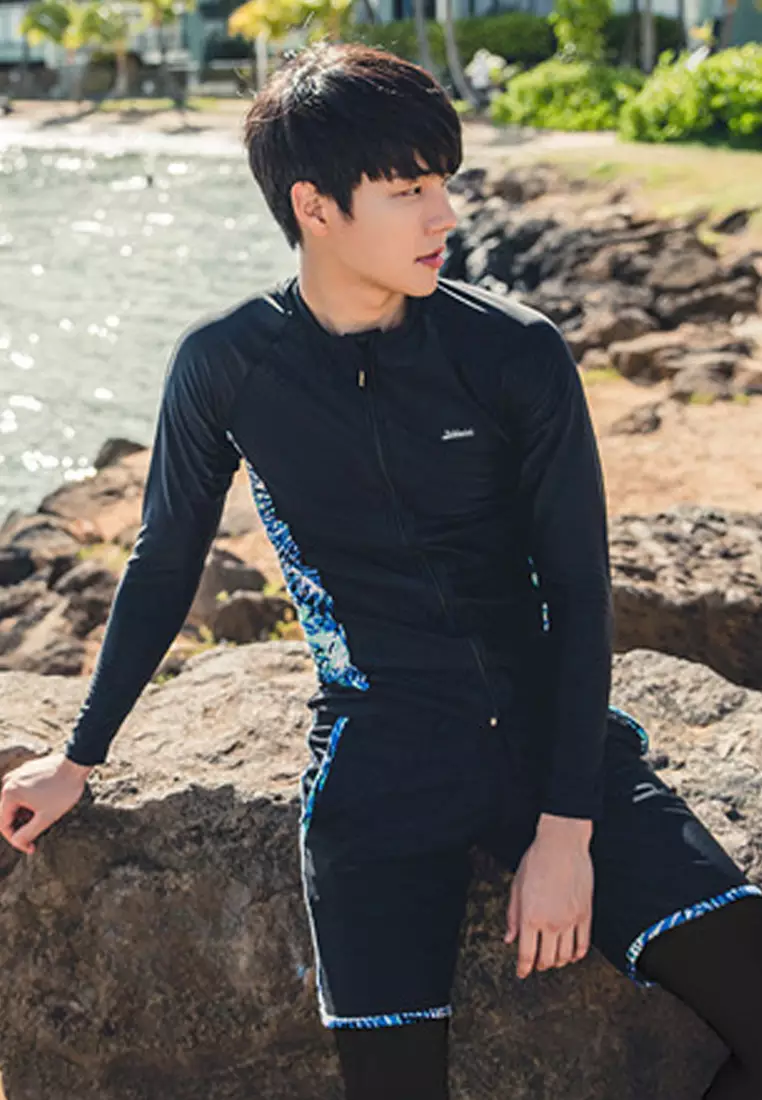 Buy LYCKA LLL3012 Korean Style Men Rash Guard Multi 2025 Online ...