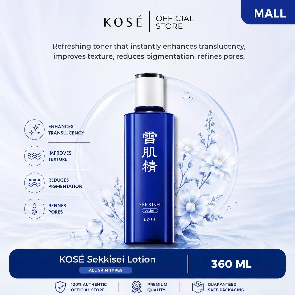Jual KOSE Kose Sekkisei Lotion 360ml Original 2024 | ZALORA Indonesia