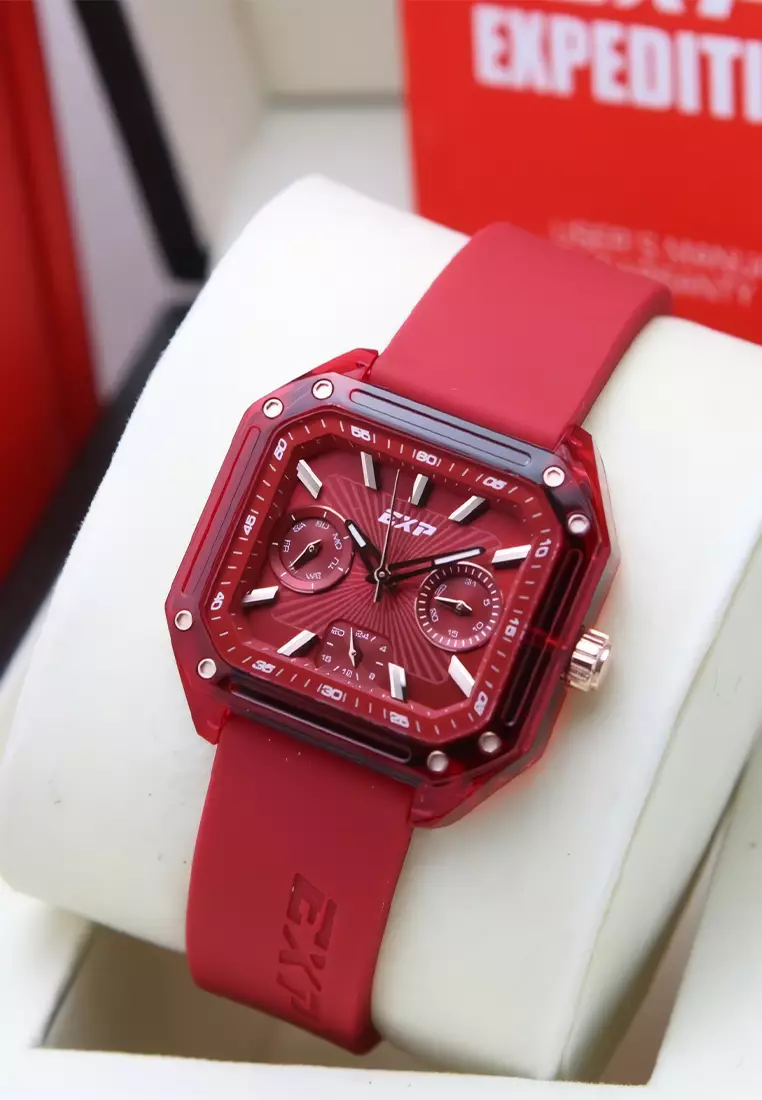 Jual Expedition Expedition EXP - Jam Tangan Chronograph Wanita - Red ...