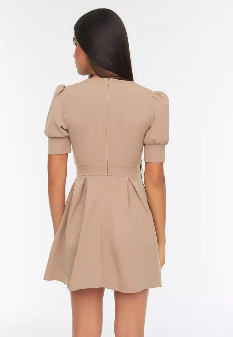 Buy Trendyol Double Breasted Collar Dress Online Zalora Malaysia