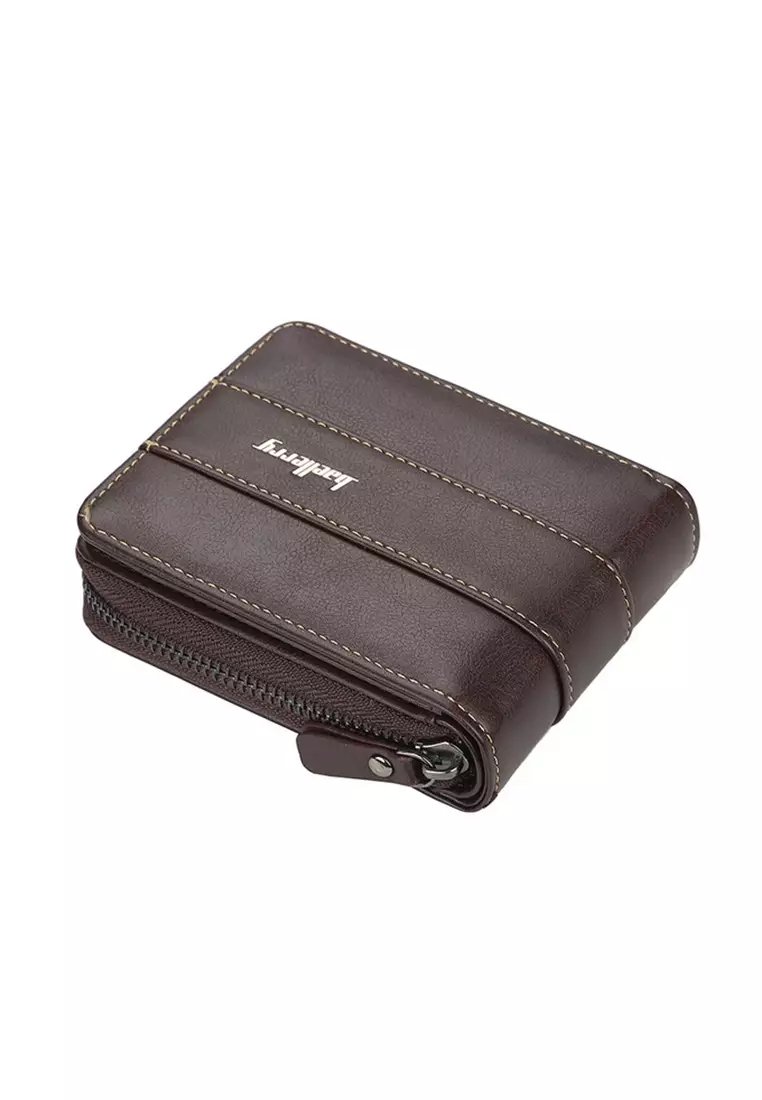 Jual Baellerry Dompet Lipat Pria Motif Polos Modern Bahan Kulit PU ...