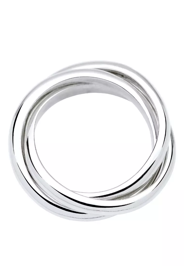Buy ELLI GERMANY Triple Wrap Band Ring – 925 Silver 2026 Online | ZALORA