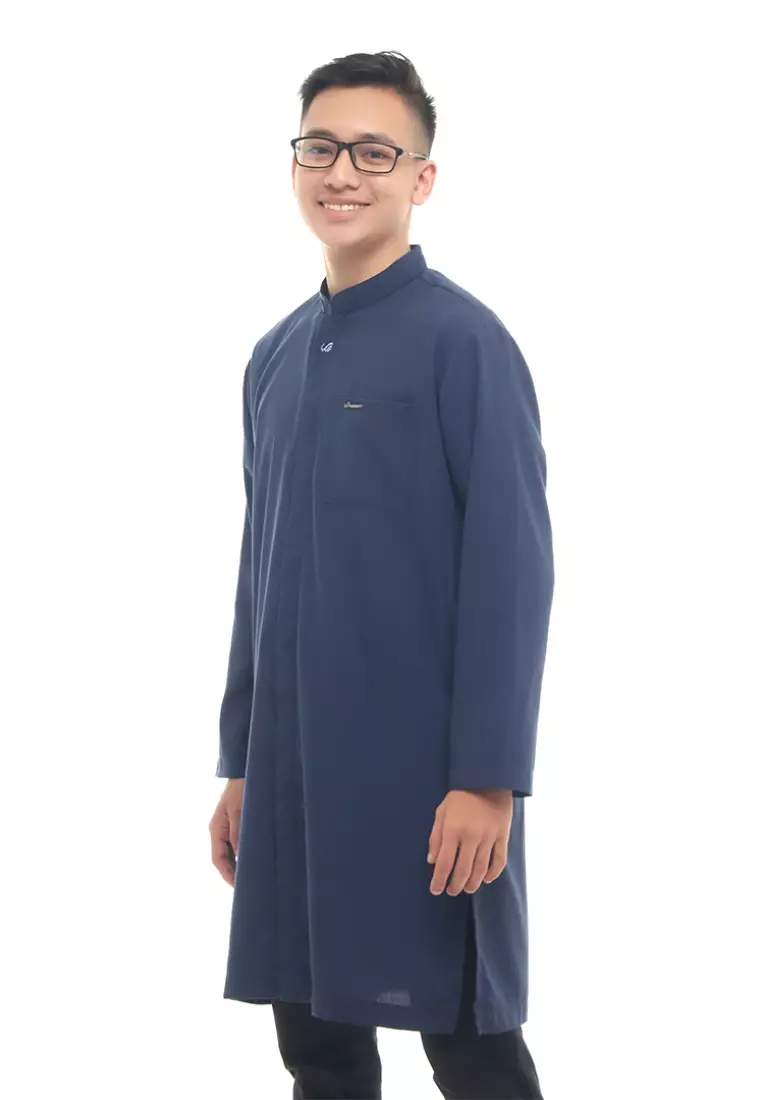 Jual RABBANI Rabbani - Jubah Koko Lengan Panjang Shaker Exclusive Navy ...