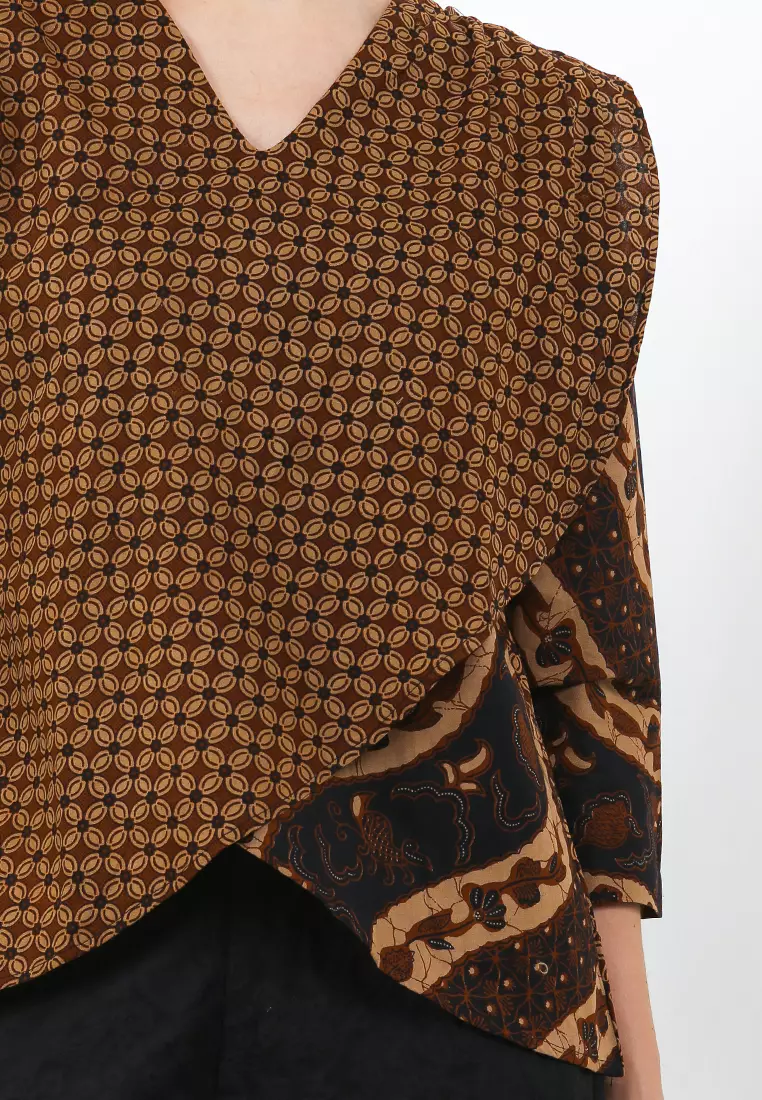 Jual Batik First Blouse Sara Cross Over CH45 Cut&Sew Original 2026 ...