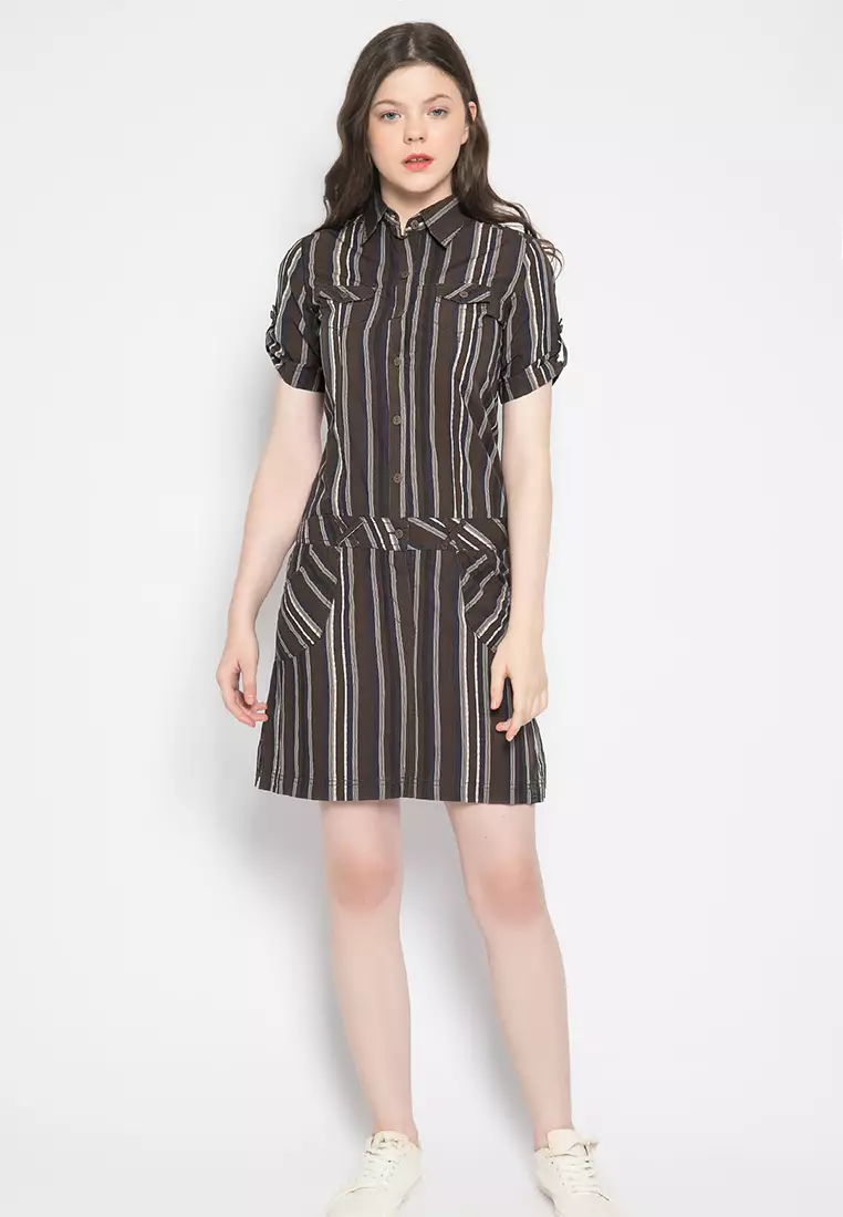 Jual LGS LGS - Kemeja Casual Wanita - Lengan Pendek - Kemeja Dress ...