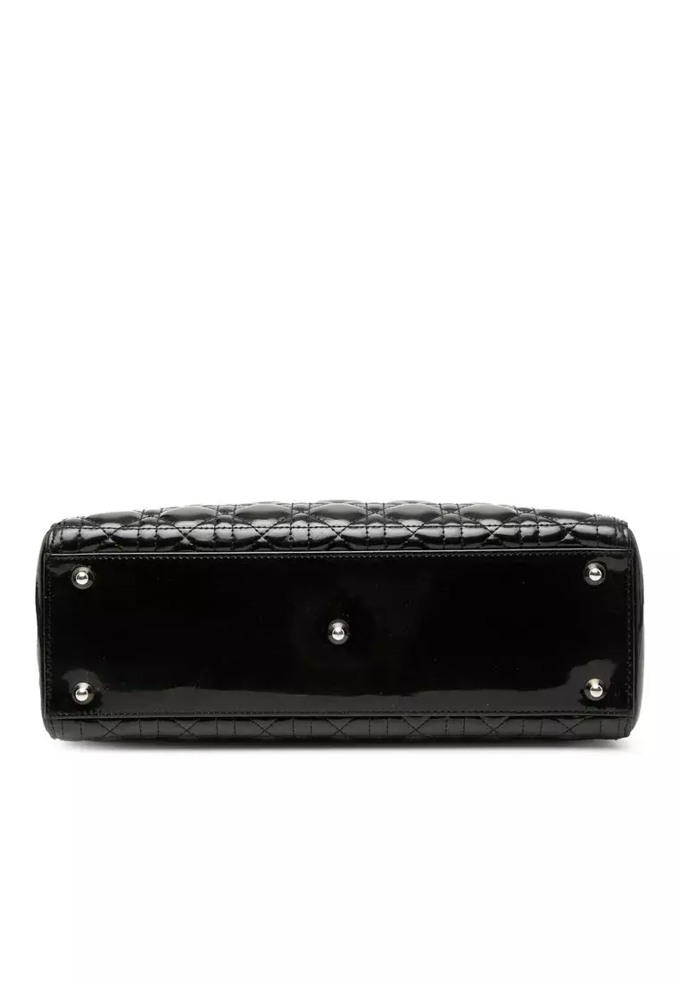 Buy Dior Pre-Loved Dior Large Patent Cannage Lady Dior 2025 Online | ZALORA