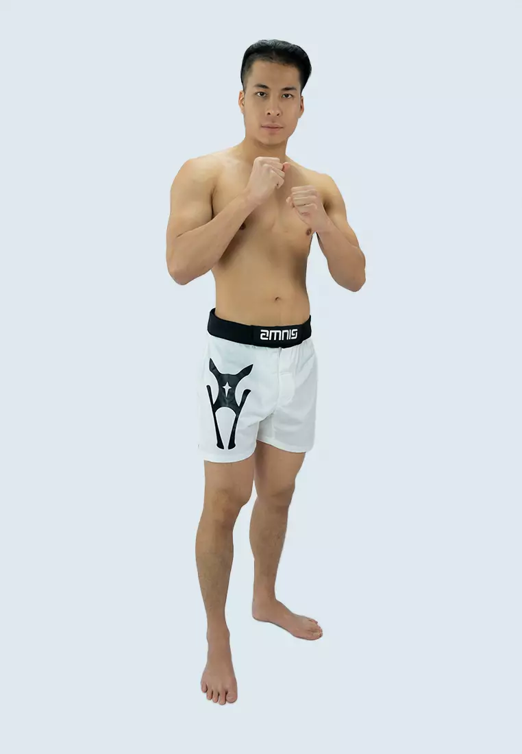 Buy AMNIG Men Fighter Short-15" White 2025 Online | ZALORA