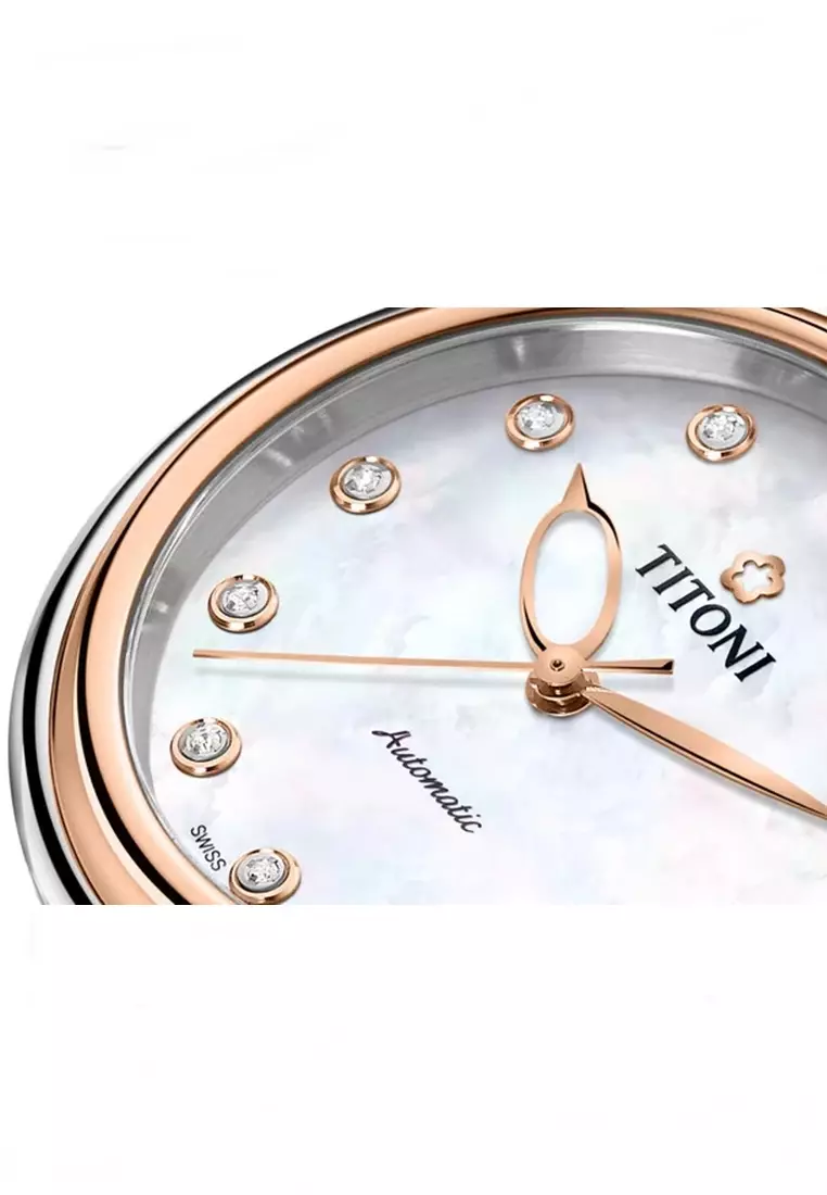 Buy TITONI MISS LOVELY Automatic Women Watch (TTI-T-23978SRG-STR-622 ...