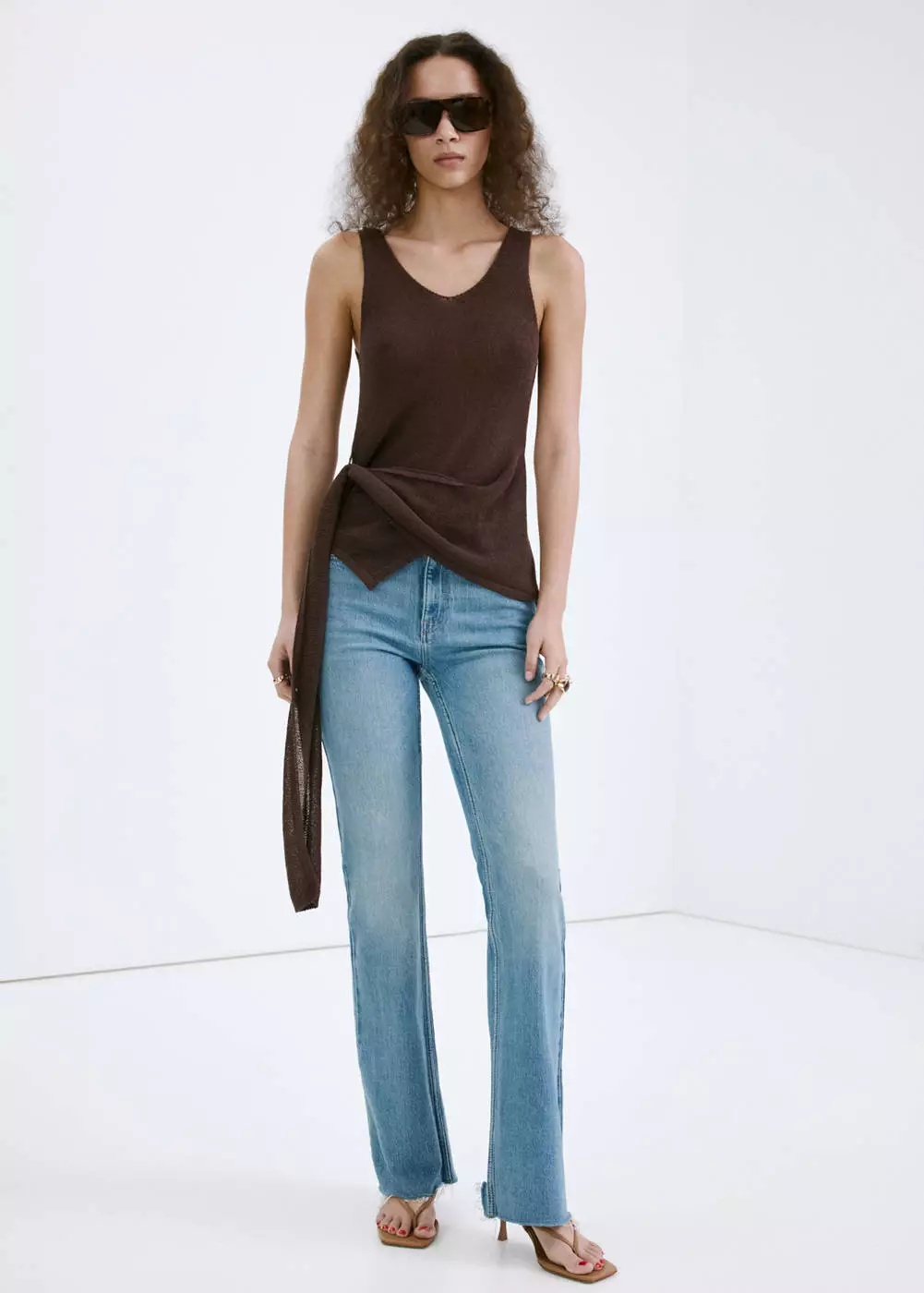 Jual Mango Jeans mid-rise flare Fiona Original 2025 | ZALORA Indonesia