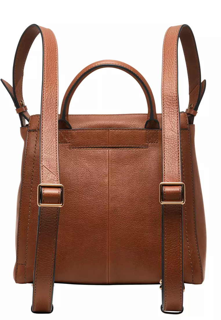 Buy Fossil Fossil Female's Parker brown Leather Backpacks ZB1797200 ...