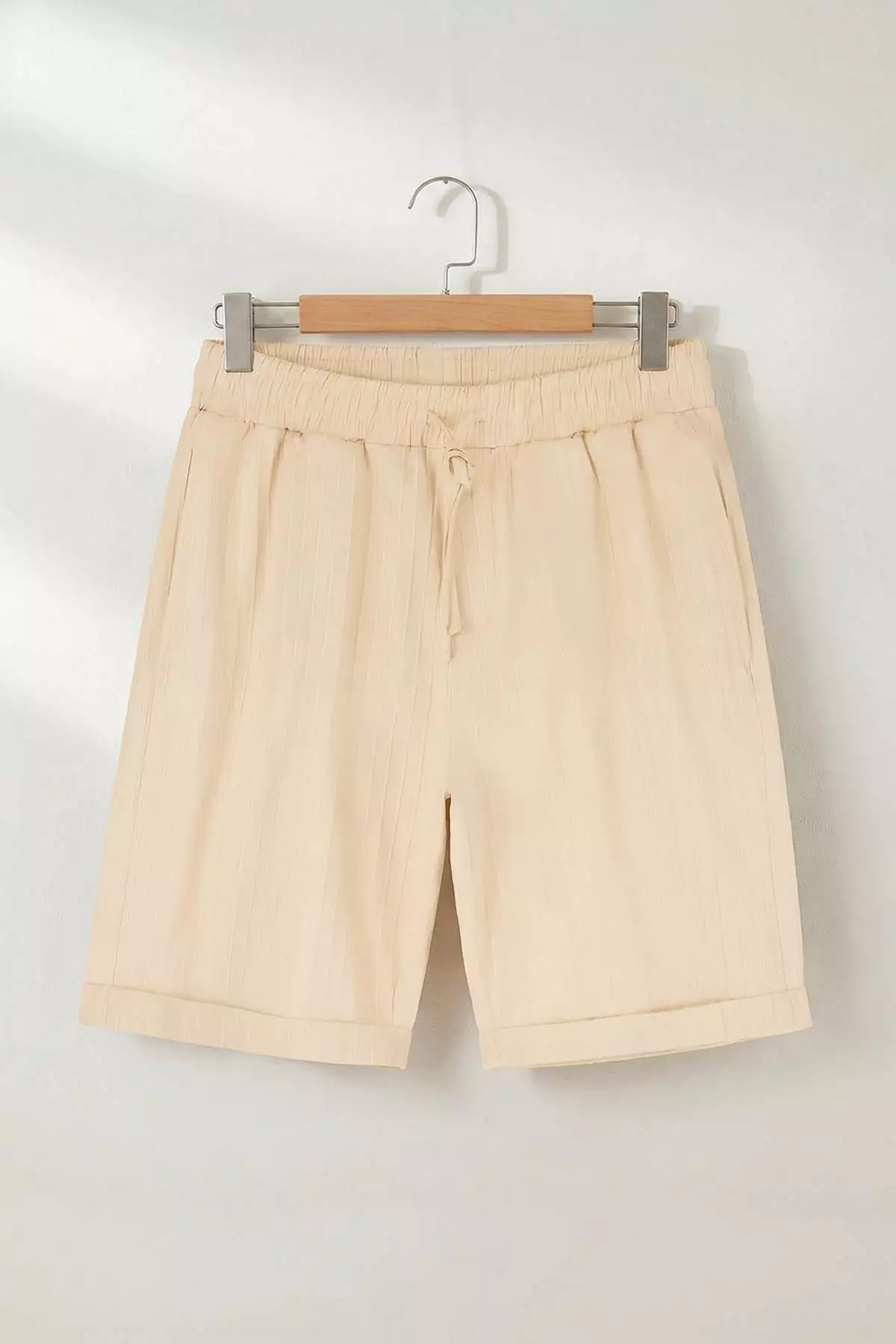 Buy Trendyol Beige Regular Fit 100% Cotton Textured Tubular Leg Men'S ...