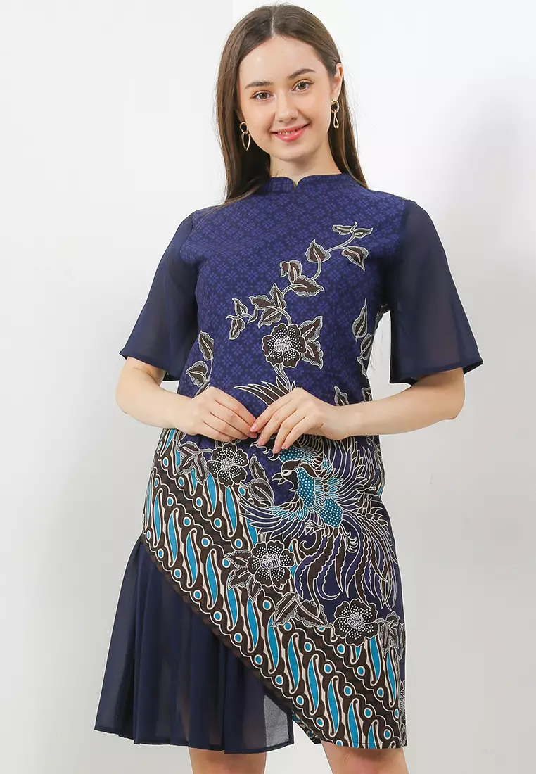 Jual Rianty Batik Dress Mahveena Original 2024 | ZALORA Indonesia
