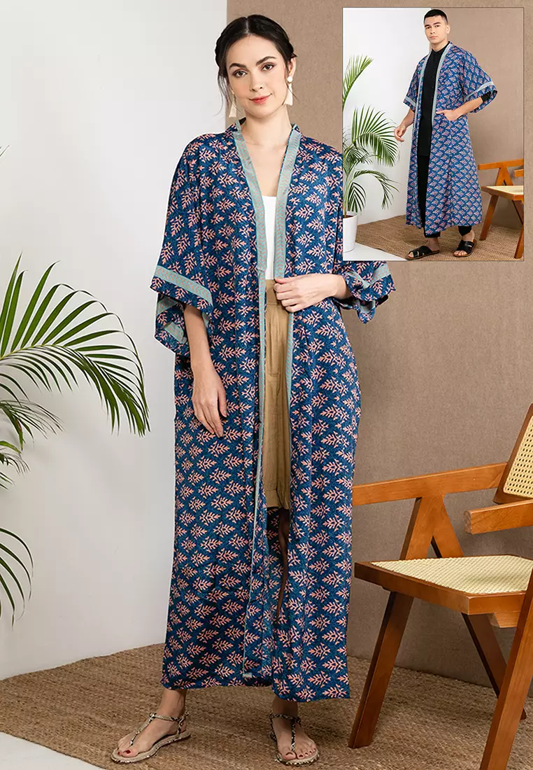 Raja Rani Lifestyle Long Poly Silk Kimono 2024 | Buy Raja Rani ...