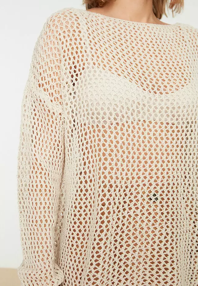 Jual Trendyol Openwork Sweater Original 2024 | ZALORA Indonesia
