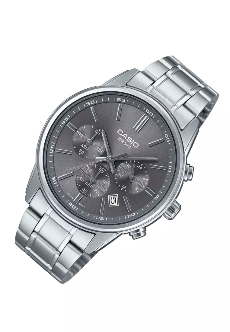 Buy Casio Chronograph Watch MTP-E515D-8A 2025 Online | ZALORA Philippines