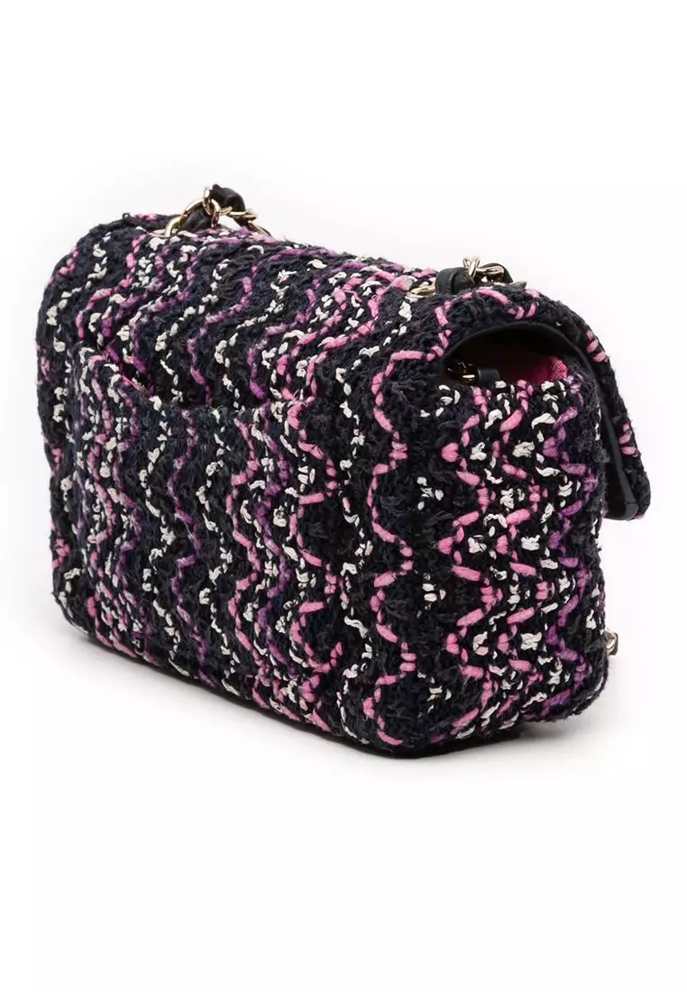 Buy CHANEL Pre-Loved Chanel Mini Rectangular Classic Multicolor Cotton ...