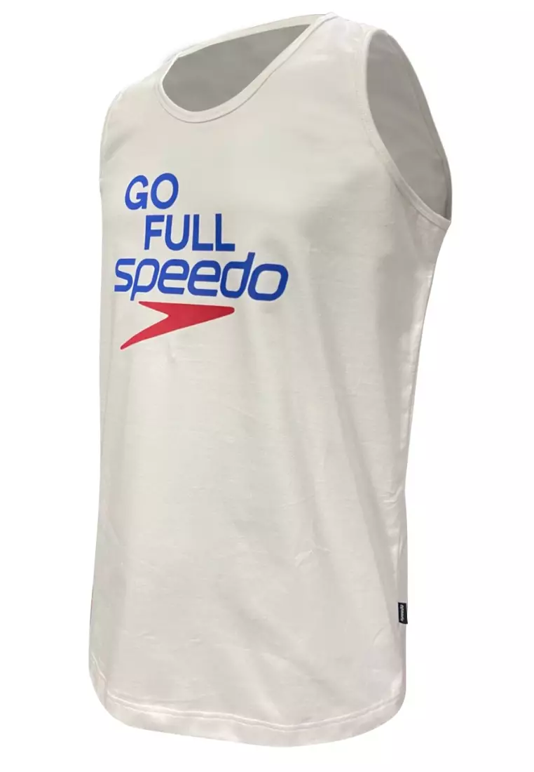 Buy Speedo White Go Full Speedo Male Volley Vest 2026 Online | ZALORA ...
