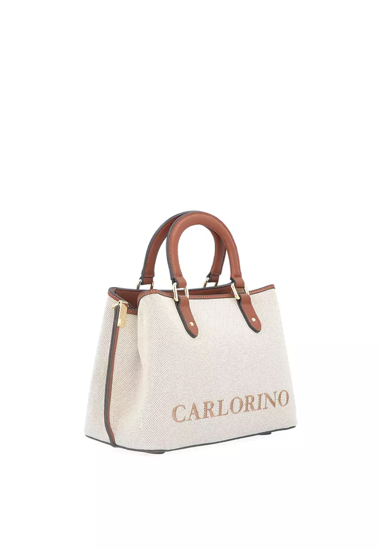 Buy Carlo Rino Nude Carlo Rino Blanca Top Handle Online | ZALORA Malaysia