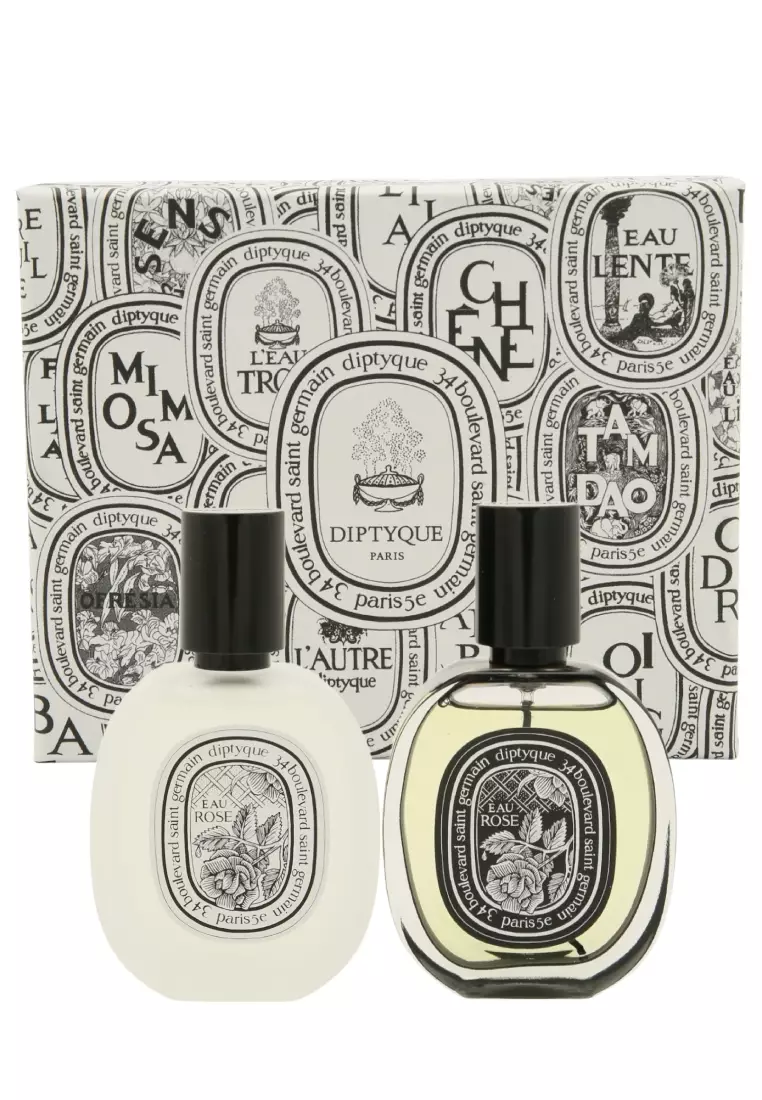 網上選購 Diptyque DIPTYQUE玫瑰髮香噴霧和玫瑰之水淡香精套裝 2025 系列 | ZALORA香港