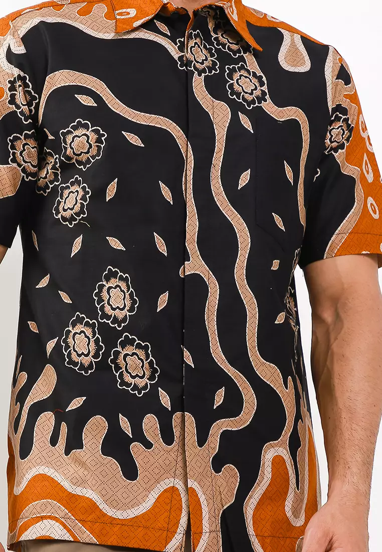 Jual Adikusuma Hem Batik Body Fit 3 Kembang Original 2024 | ZALORA ...