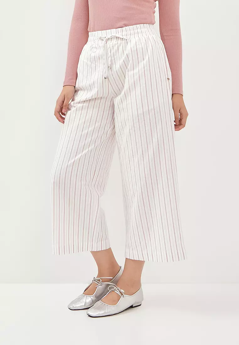 Jual Graphis GRAPHIS Elasticated Barcode Stripe Culotte Pants Original 2025 | ZALORA Indonesia