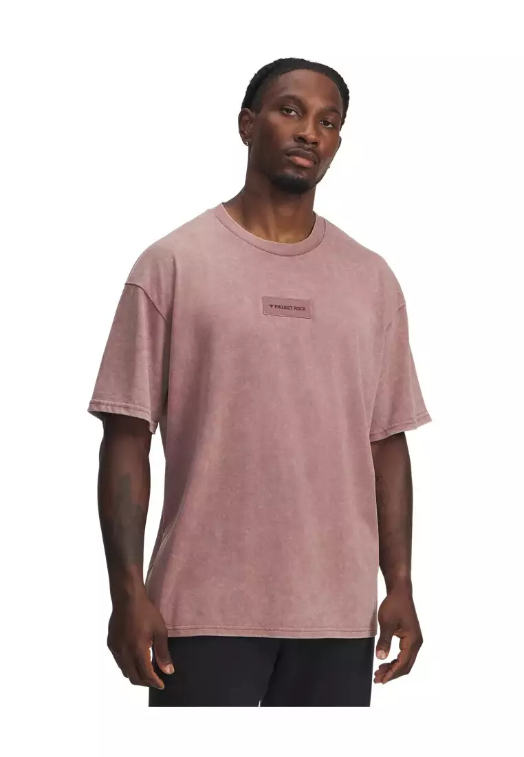 Jual Under Armour Project Rock Heavyweight Oversized Tee Original 2025 ...