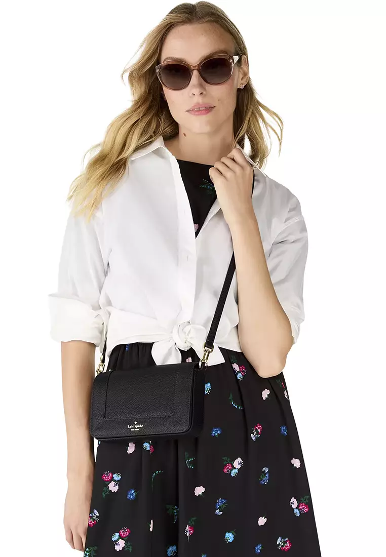 Kate Spade Lena Mini Flap Crossbody Bag Black KH784 2025 | Buy Kate ...