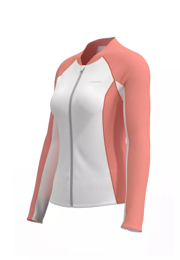 Sunseeker Supplementary Ladies Peach Zip Front UV Jacket 2025 | Buy ...